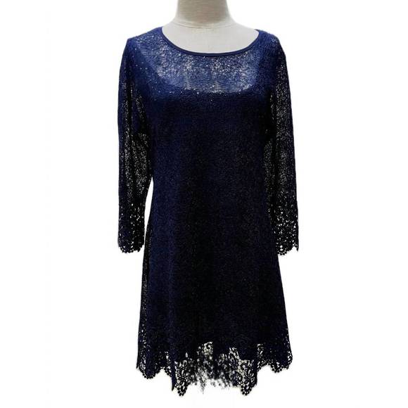 Staples | Tops | New Staples Sparkle Tunic In Navy | Poshmark
